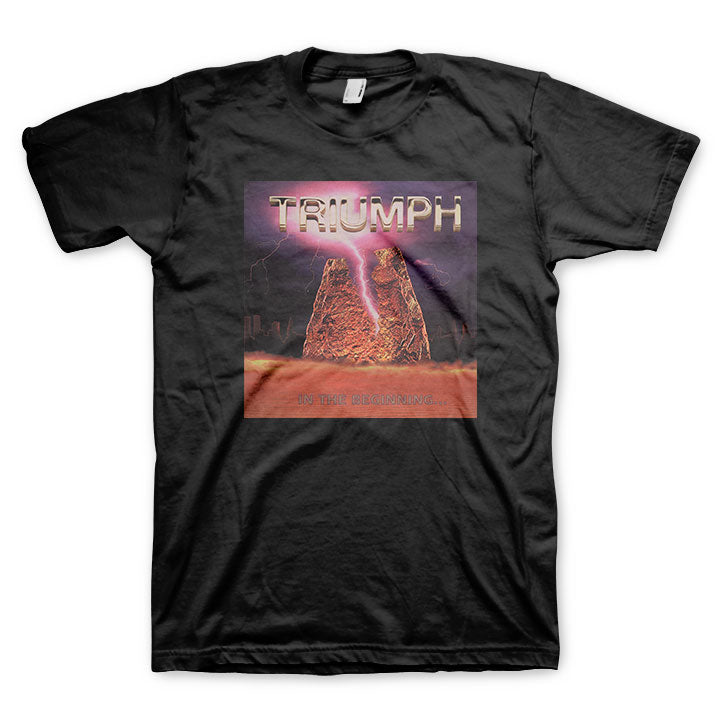 In the Beginning Album Cover T-Shirt – The Official Triumph Store